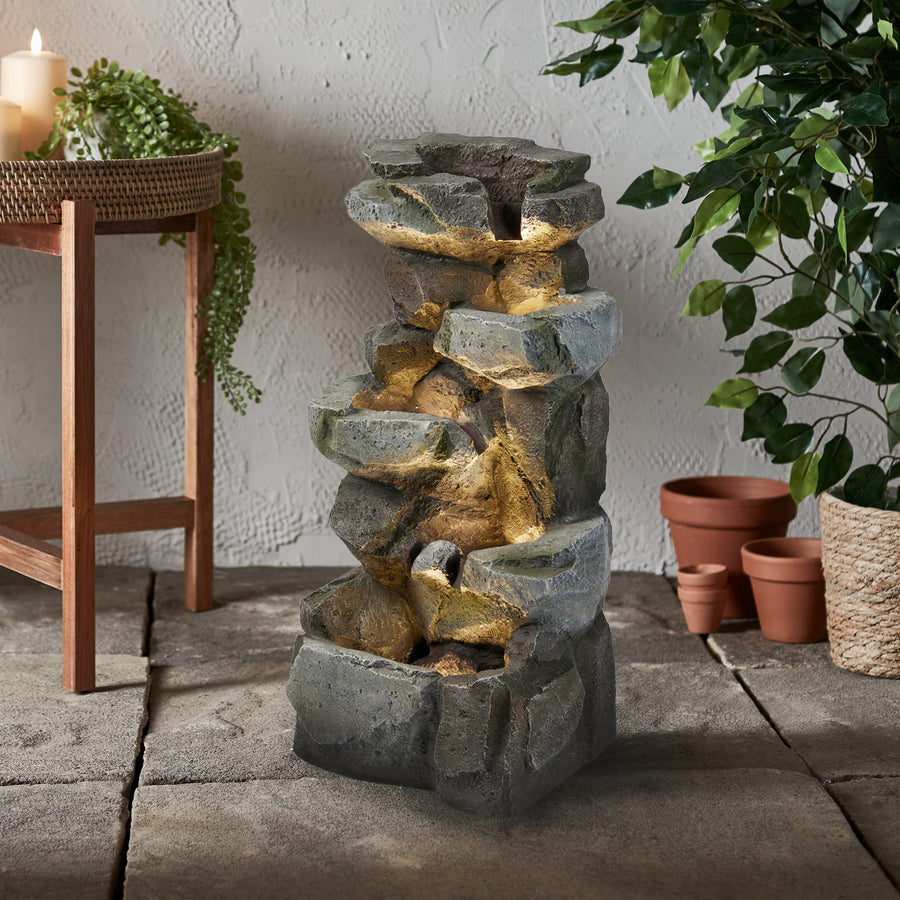 Garden Water Features | Garden & Outdoor Fountains – Lights4fun.co.uk