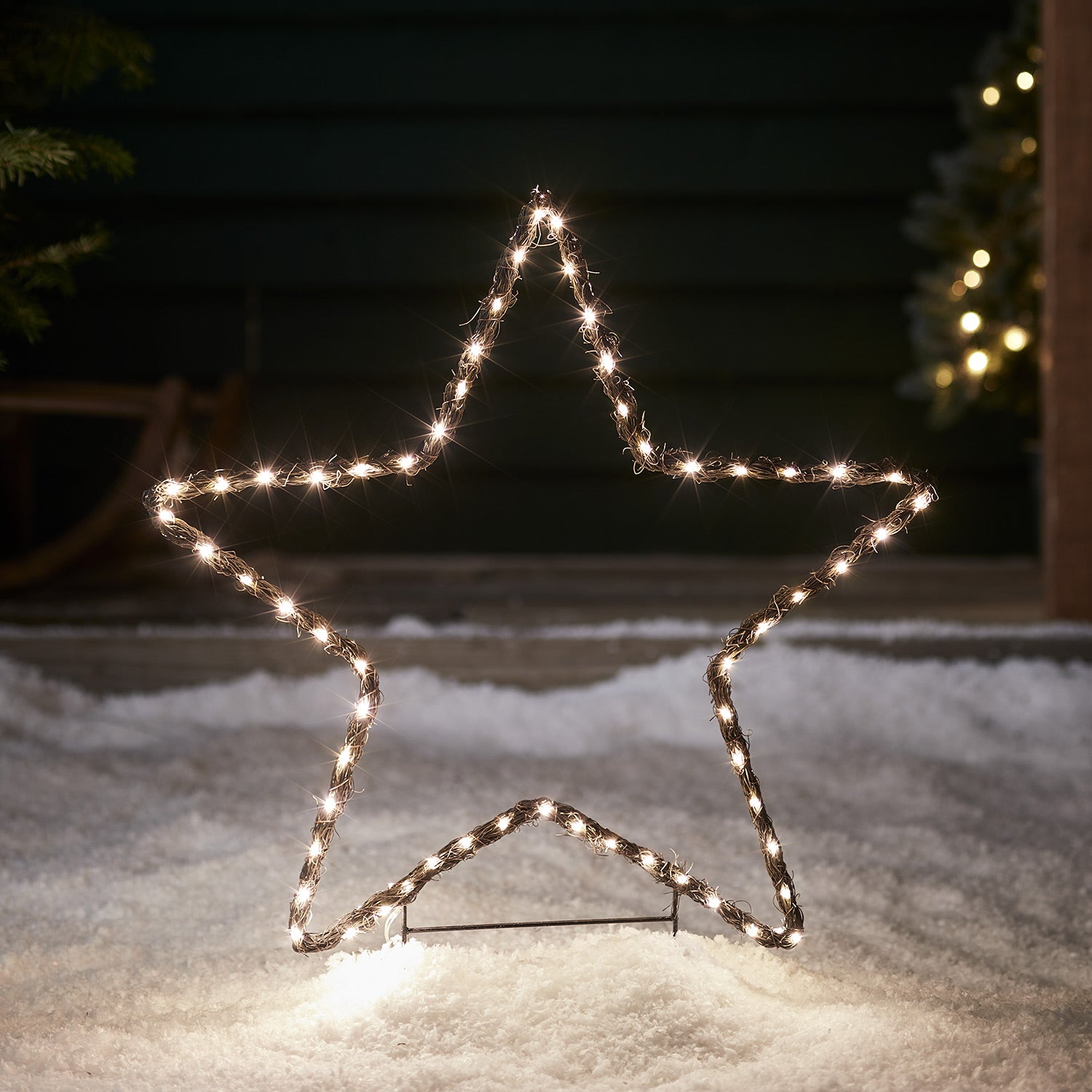 Willow Outdoor Star Christmas Stake Light