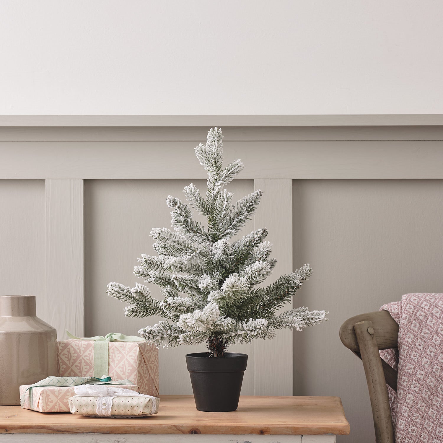 45cm Snow Covered Mini Christmas Tree UK