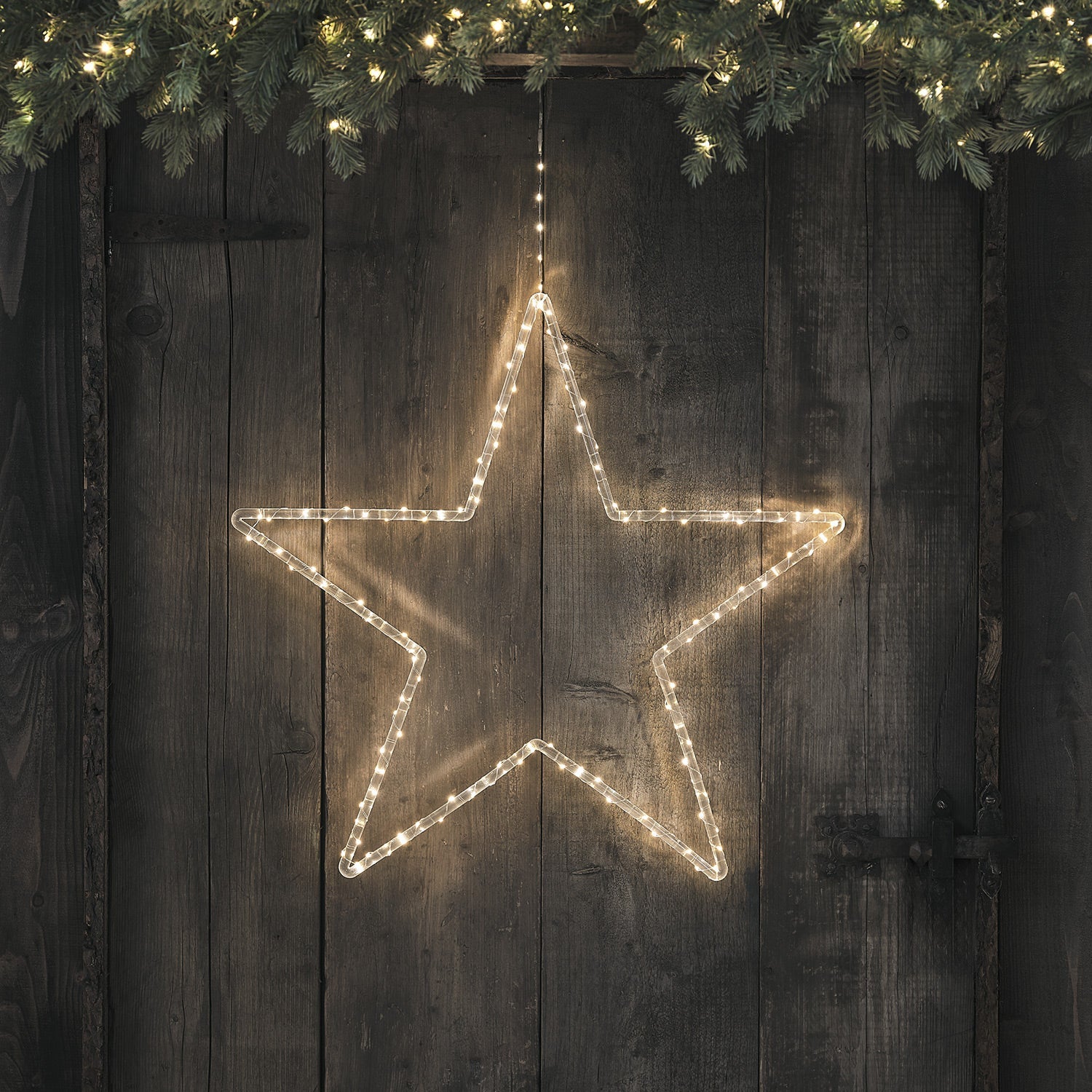 60cm Acrylic Star Silhouette Micro LED Hanging Light UK