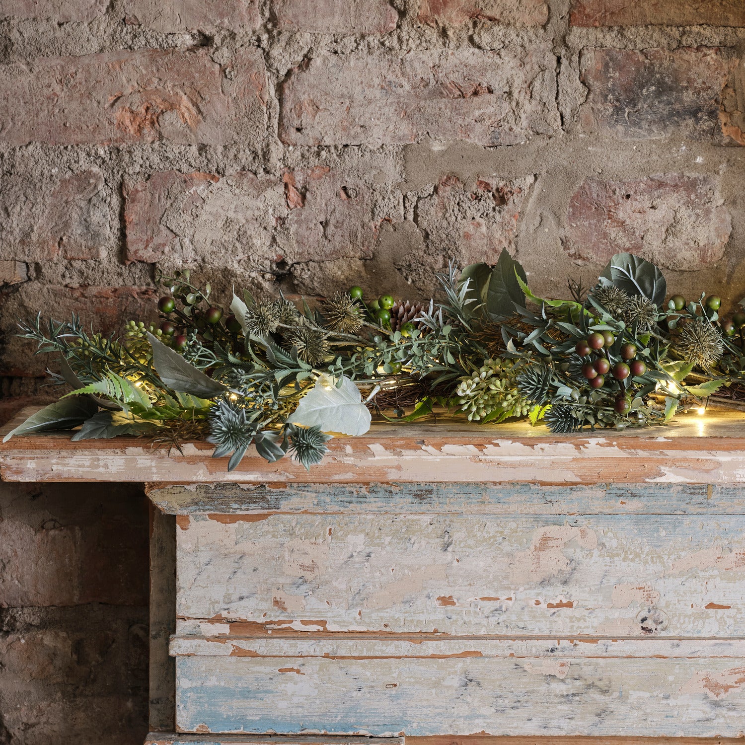 1.5m Pre Lit Autumn-Winter Garland