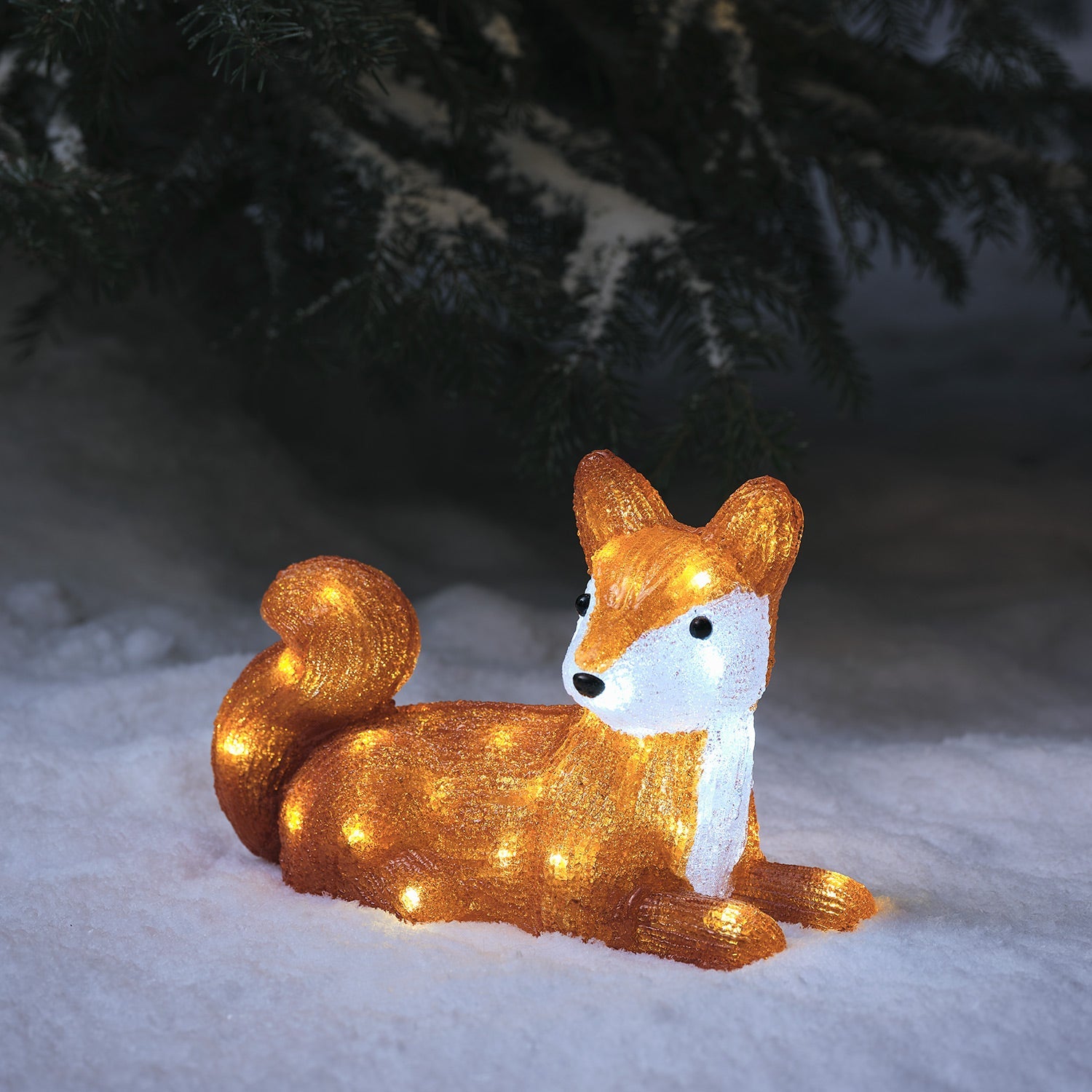 25cm Felix the Winter Fox LED 3D Acrylic Figure UK
