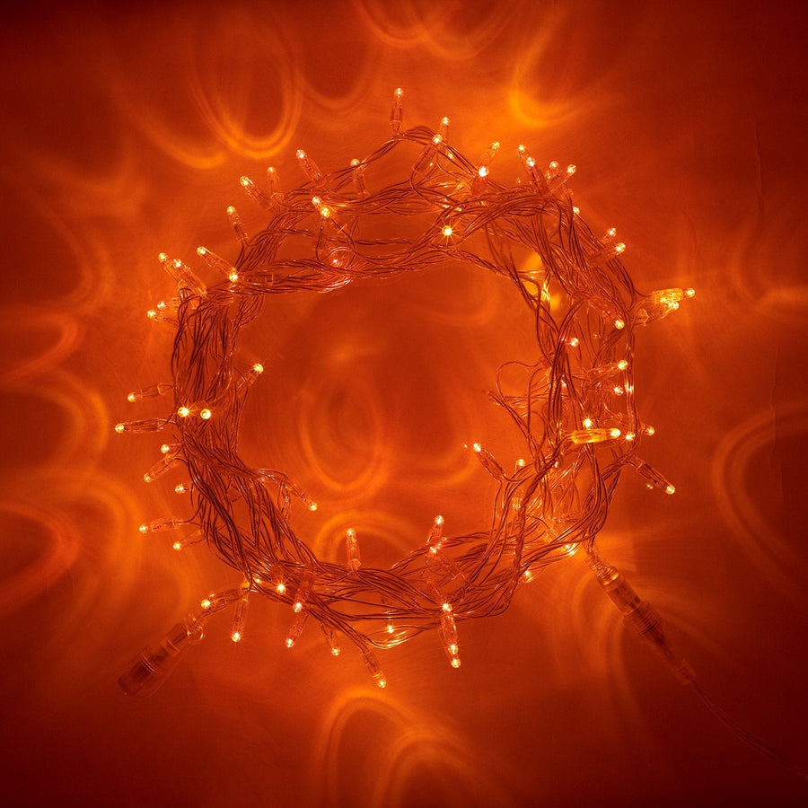 Core Connect 20m 200 Amber Connectable Fairy Lights Clear Cable