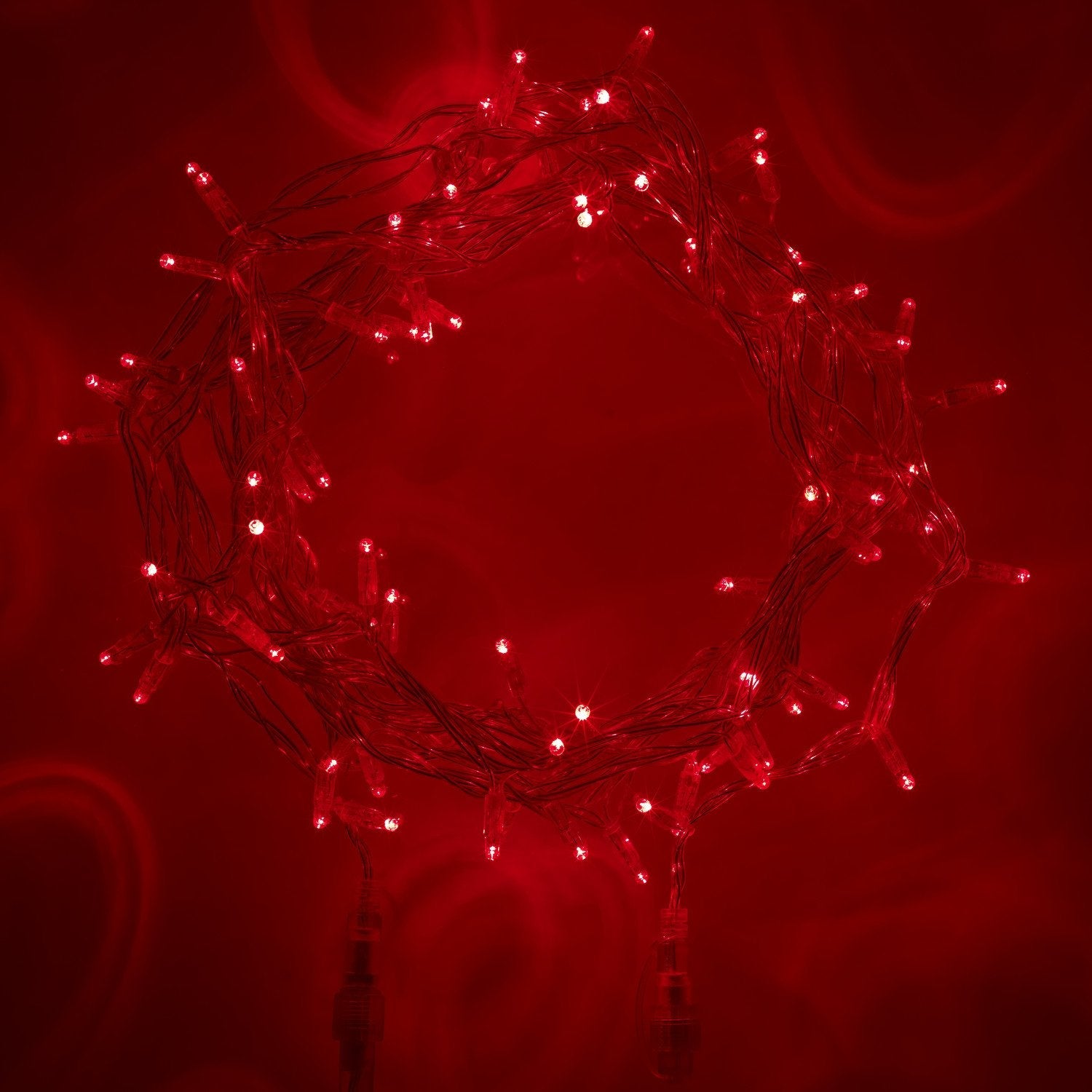 Core Connect 60m 600 Red Connectable Fairy Lights Clear Cable