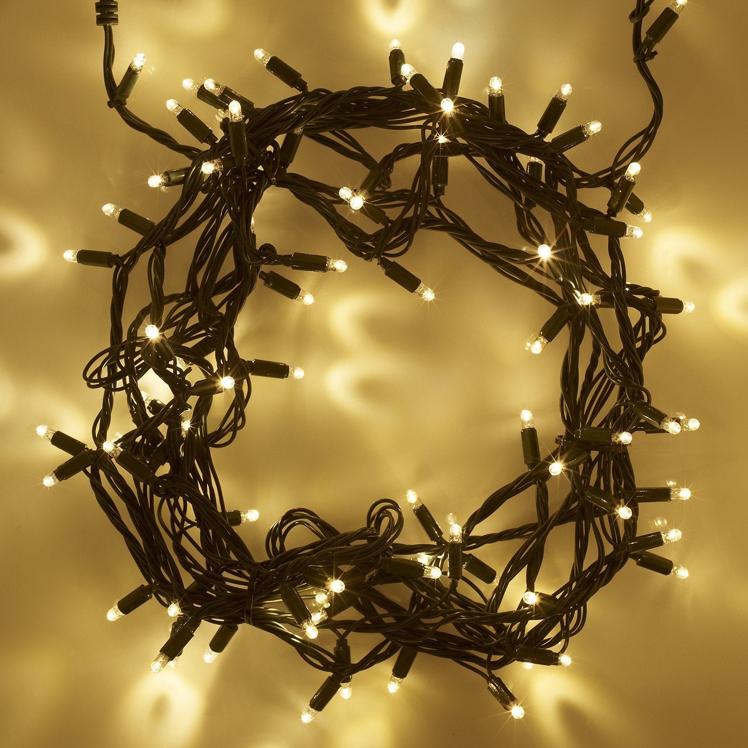 Core Connect 50m 500 Warm White Connectable Fairy Lights Green Cable ...