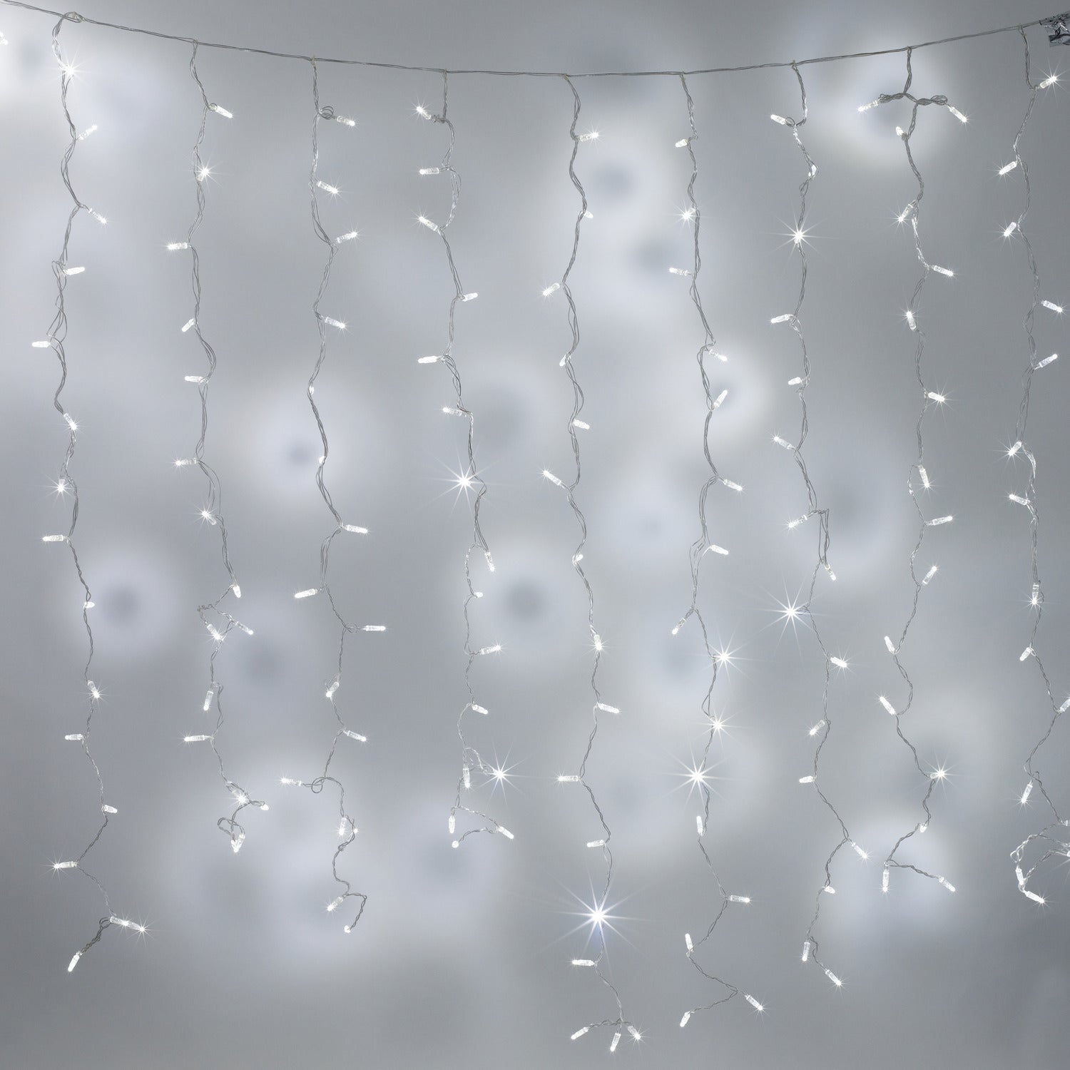 Core Connect 2m x 3m 288 White Connectable Curtain Lights Clear Cable ...