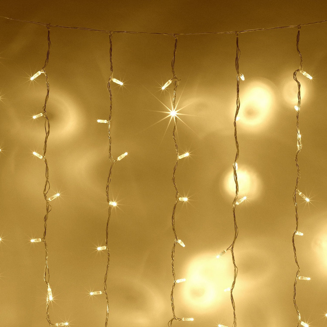 Core Connect 4m x 3m 576 Warm White Connectable Curtain Lights Clear C