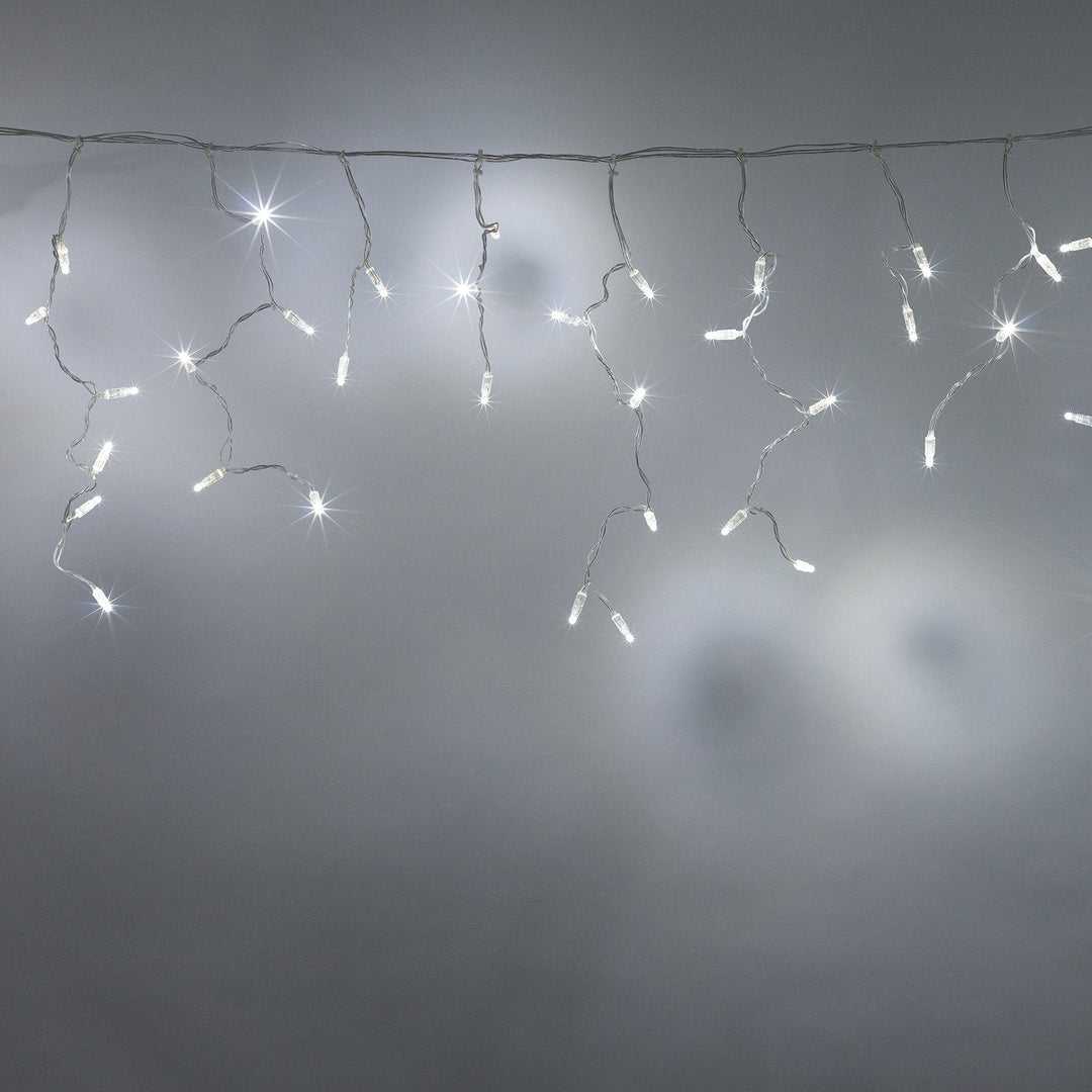 Core Connect 24m 768 White Connectable Icicle Lights Clear Cable