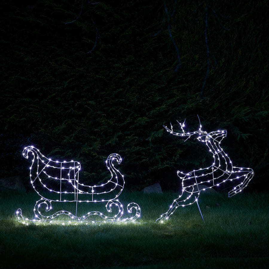 Light Up Reindeer | Outdoor Light Up Reindeer UK – Lights4fun.co.uk