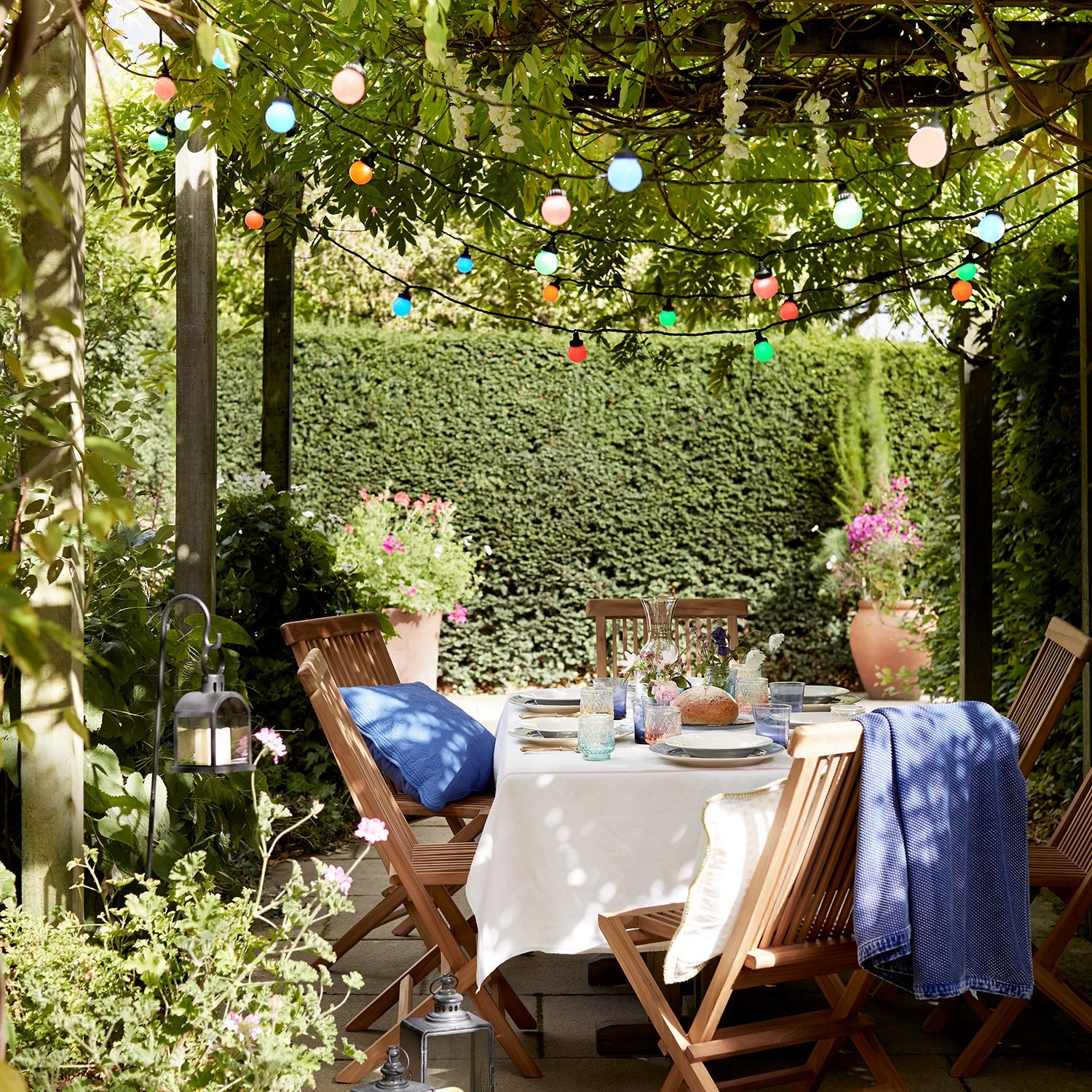 50m 100 Multi Coloured Connectable Festoon Lights – Lights4fun.co.uk
