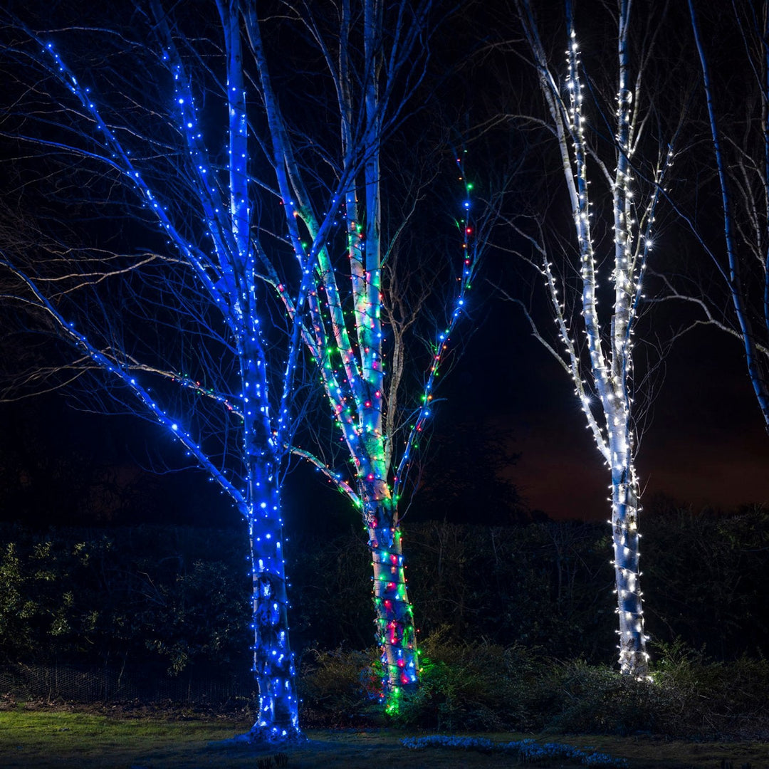 Pro Connect 50m 500 Multi Coloured Connectable String Lights Black Cab
