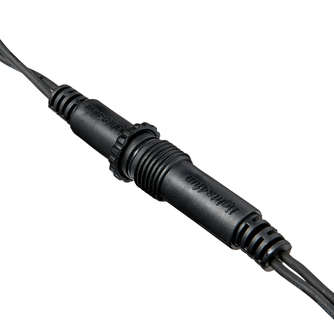 Pro Connect Traditional Warm White Connectable String Lights Black Cable