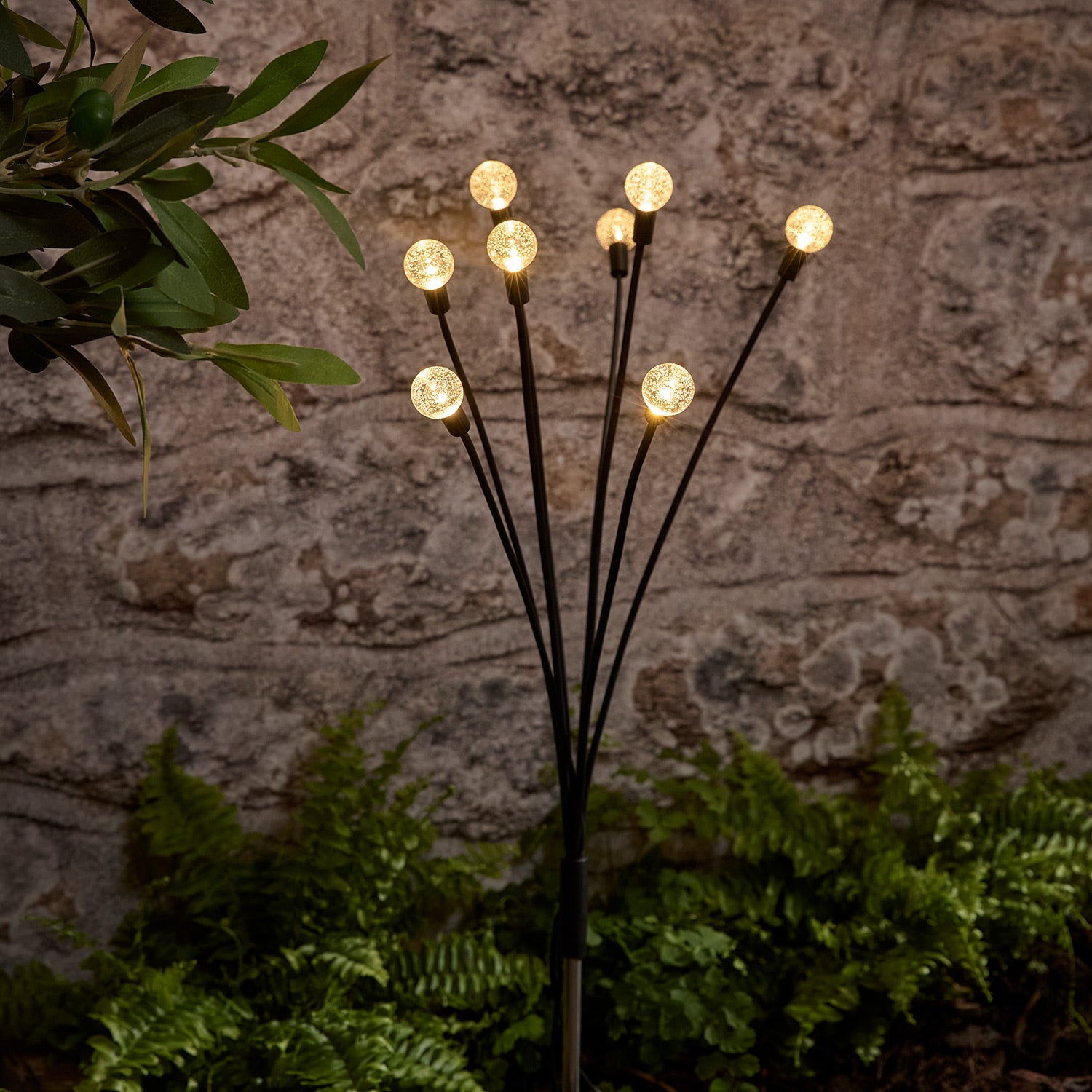 Pacific Wavy Bubble Solar Stake Light UK