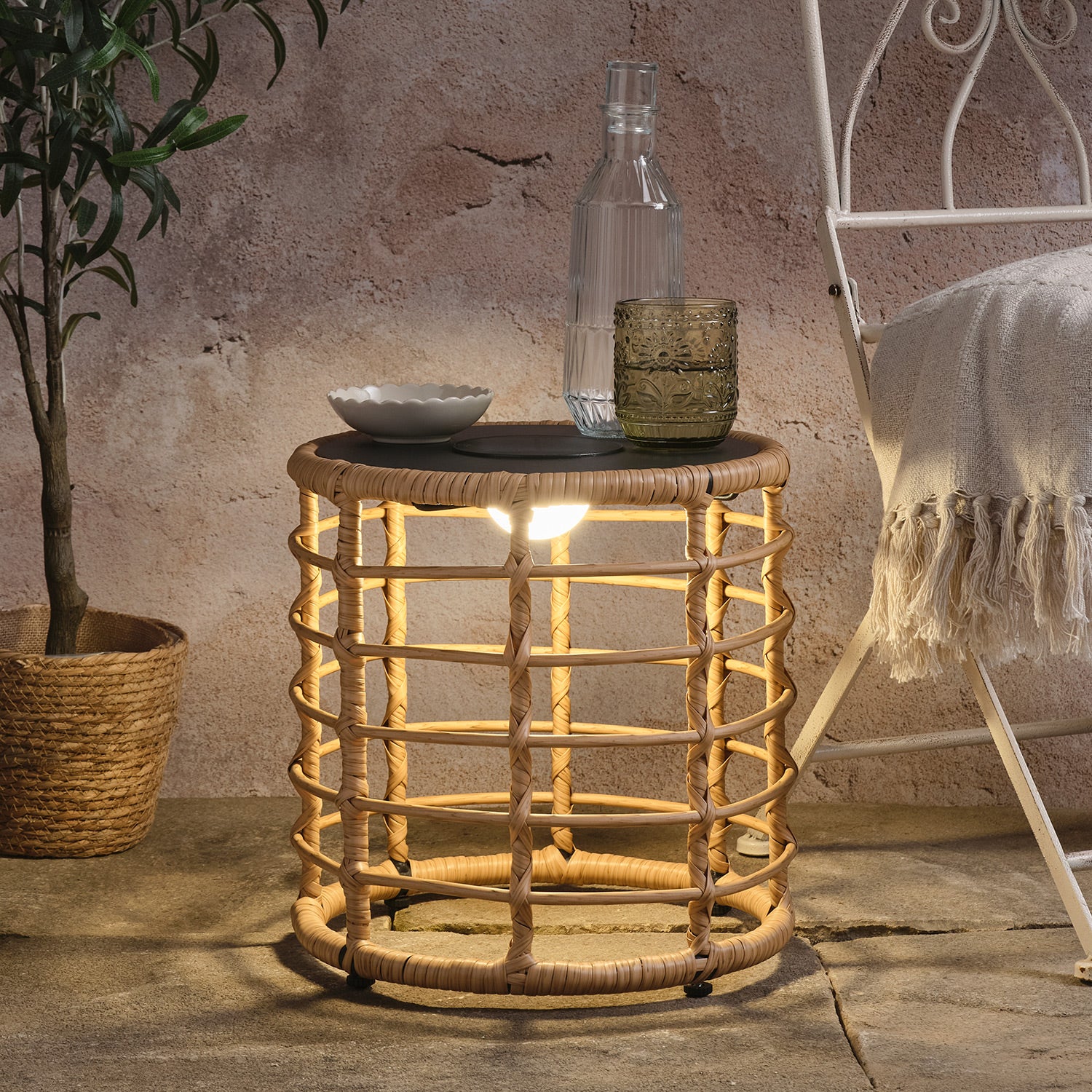 Hygge Solar Powered Light Up Garden Table