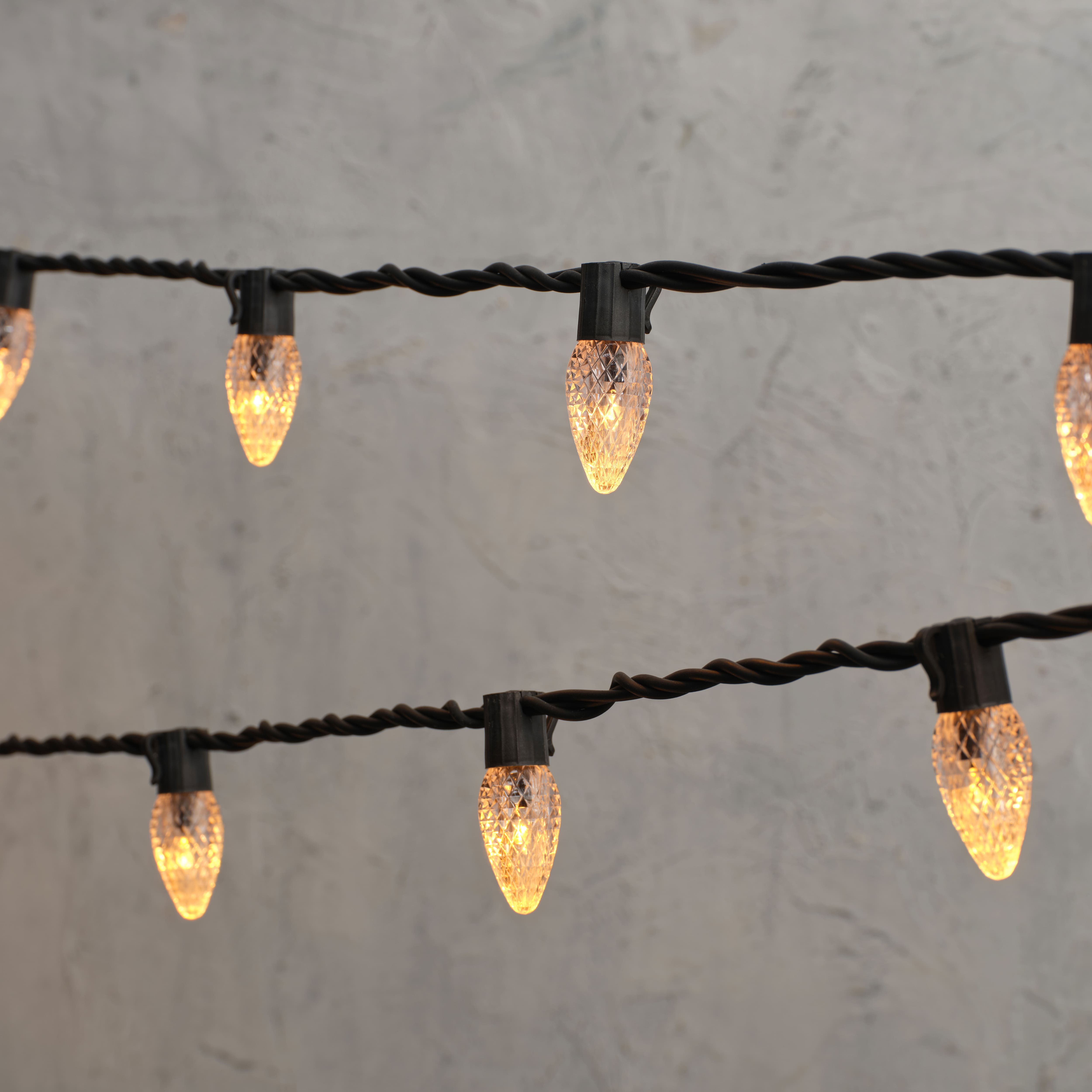 Plus Connect 80m 400 Traditional Warm White Connectable C9 Fairy Light