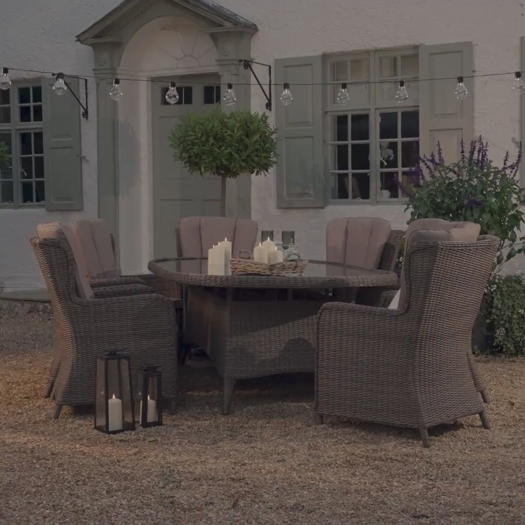 The Skye 8-Seater Oval Dining Set