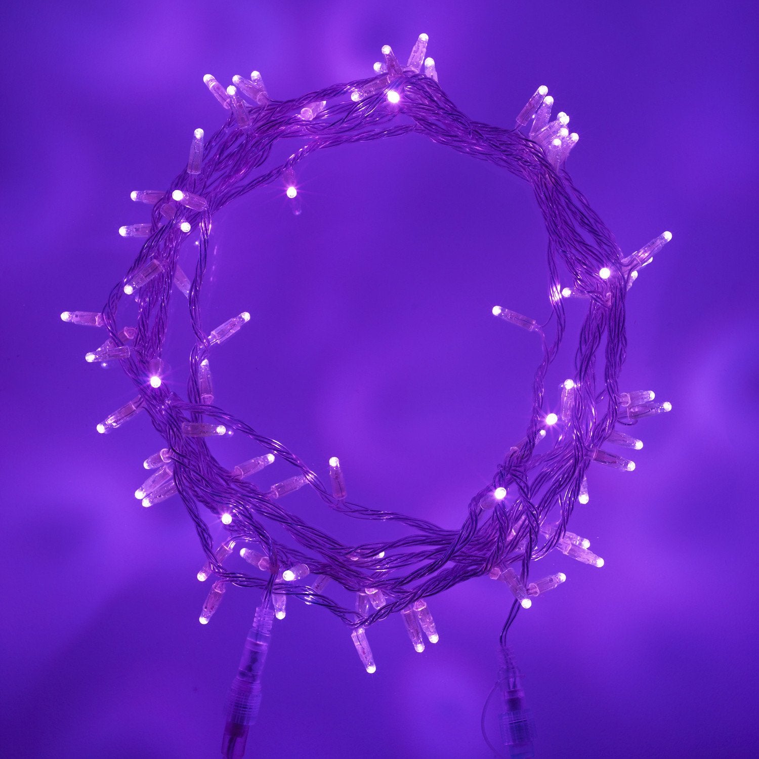 Core Connect 20m 200 Purple Connectable Fairy Lights Clear Cable