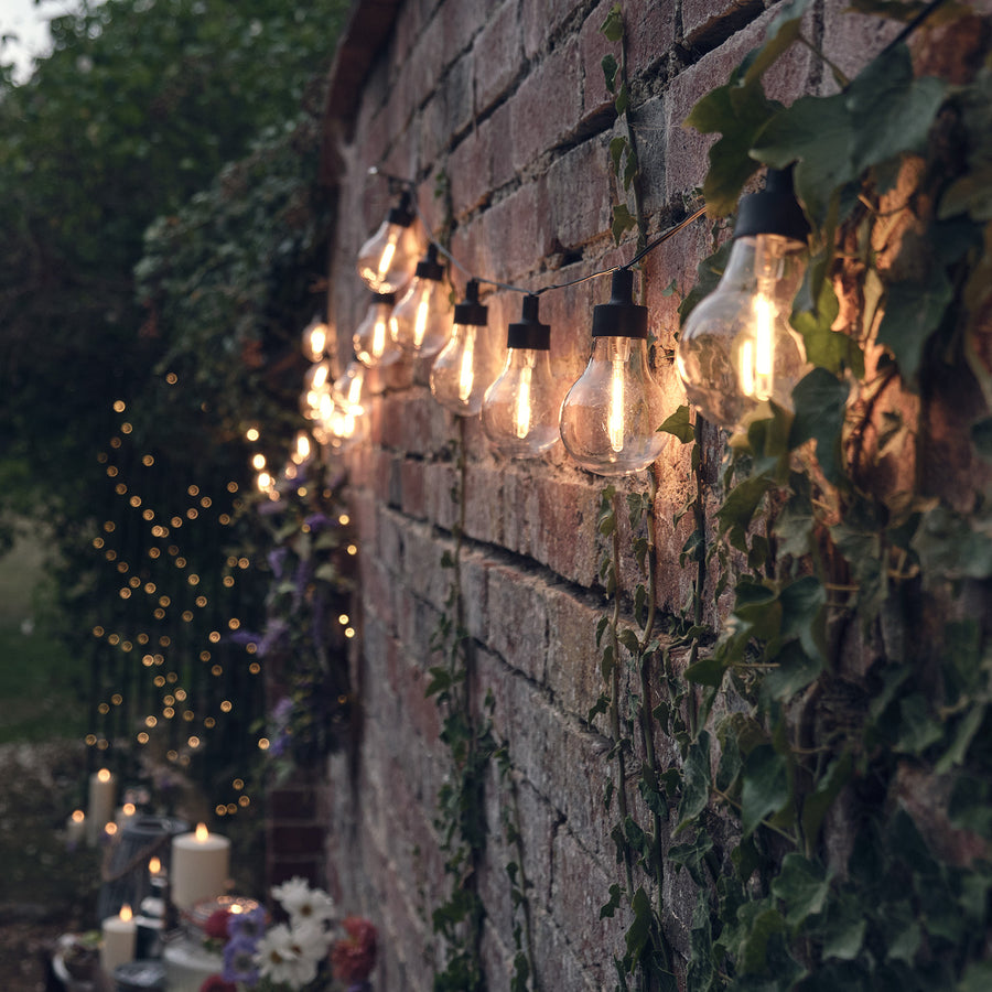 Canberra Slatted Outdoor Lantern Duo with TruGlow® Candles – Lights4fun ...