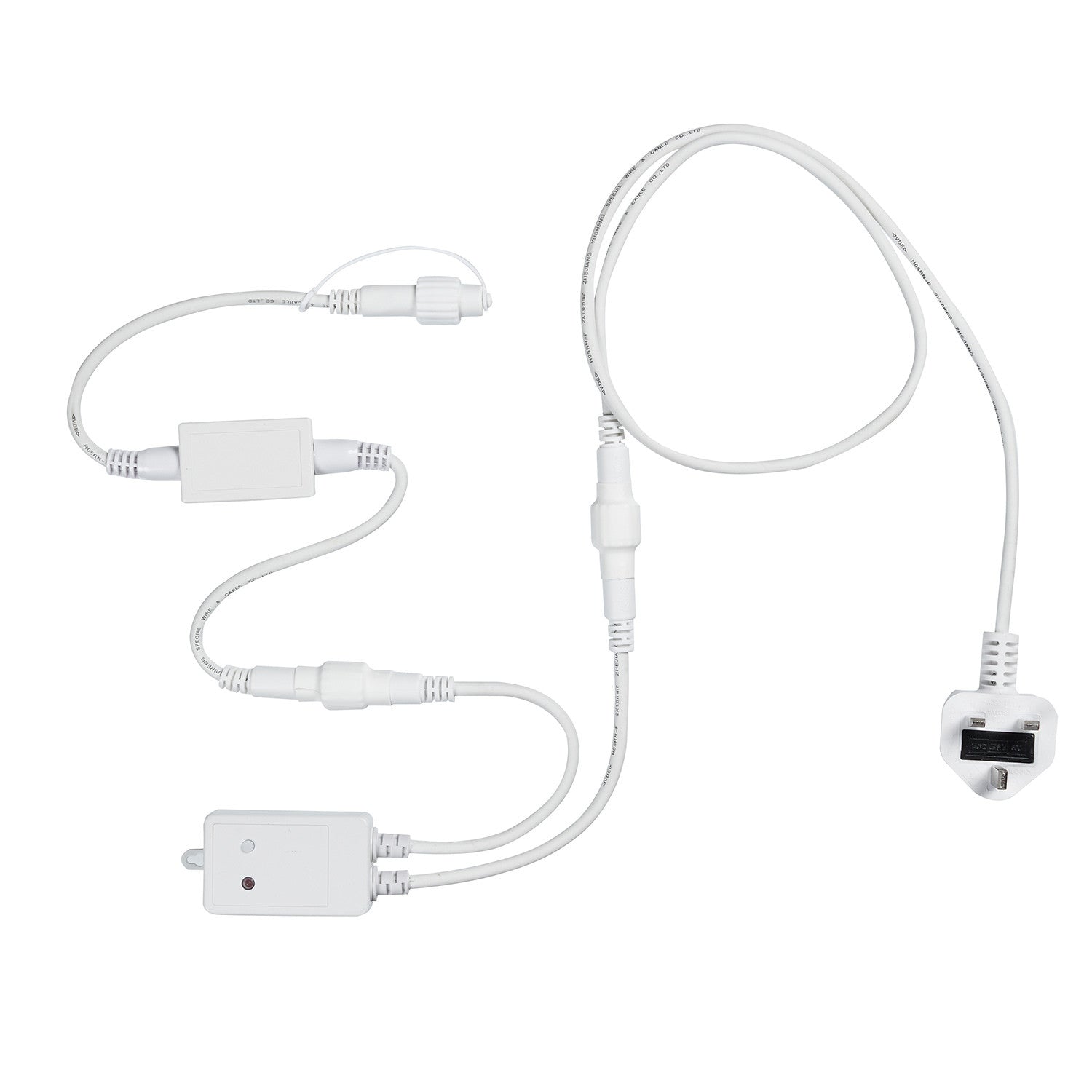 Pro Connect White Plug with Timer – Lights4fun.co.uk