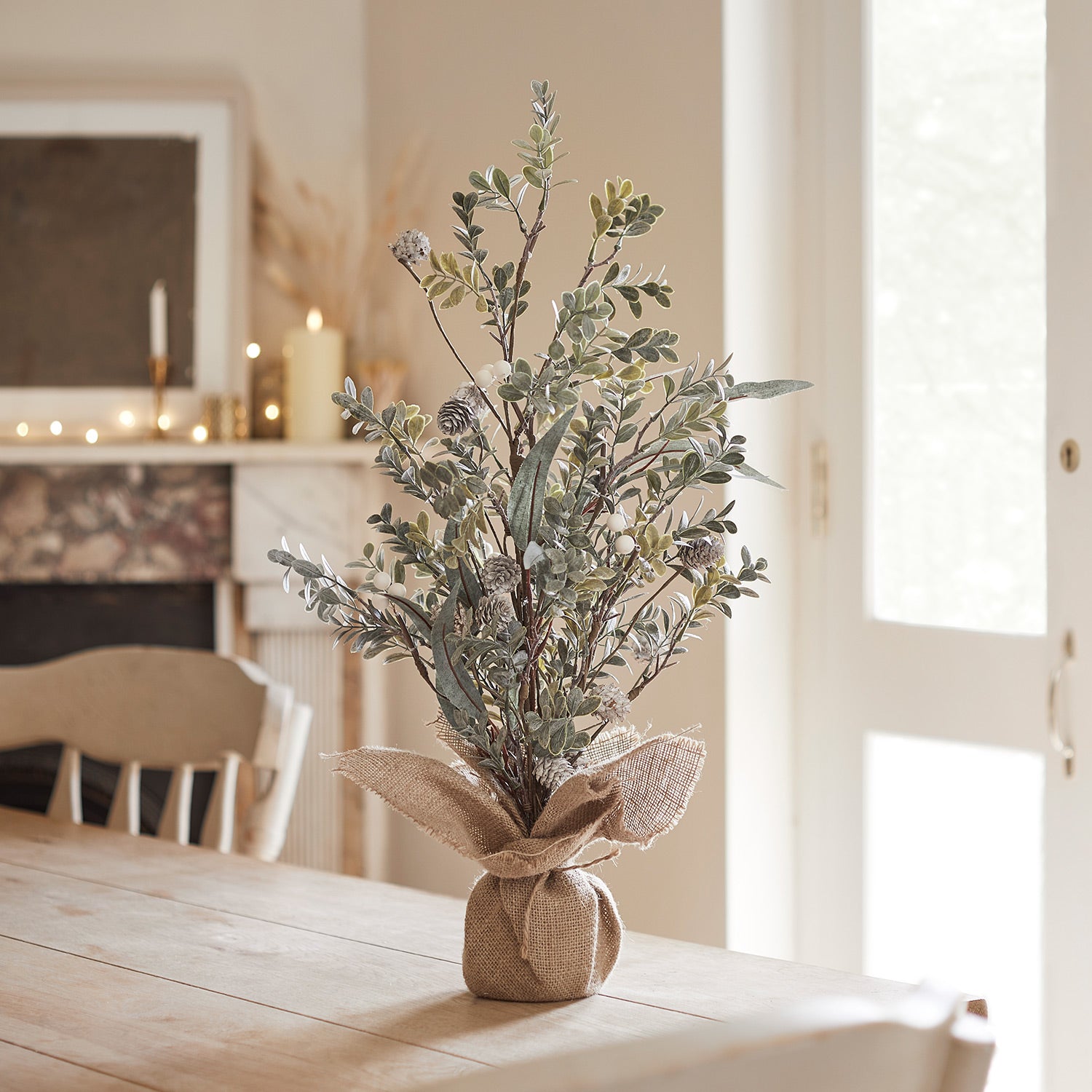 63cm White Berry Mini Christmas Tree UK